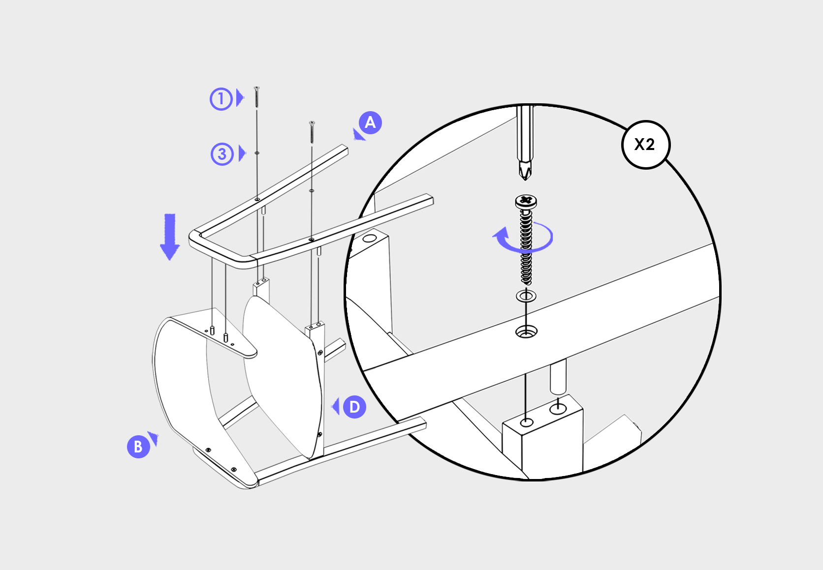 Chair Assembly Instructions - Lab Detach